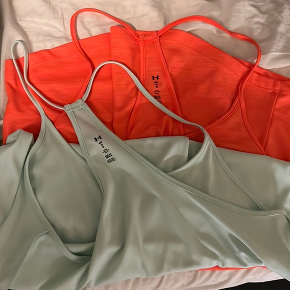 Under Armour | Tops | Two Heat Gear Spaghetti Strap Tanks | Poshmark